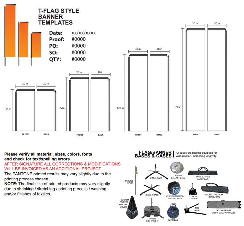 T-FLAG STYLE Wing Flag (FULL KIT) – Color Legends